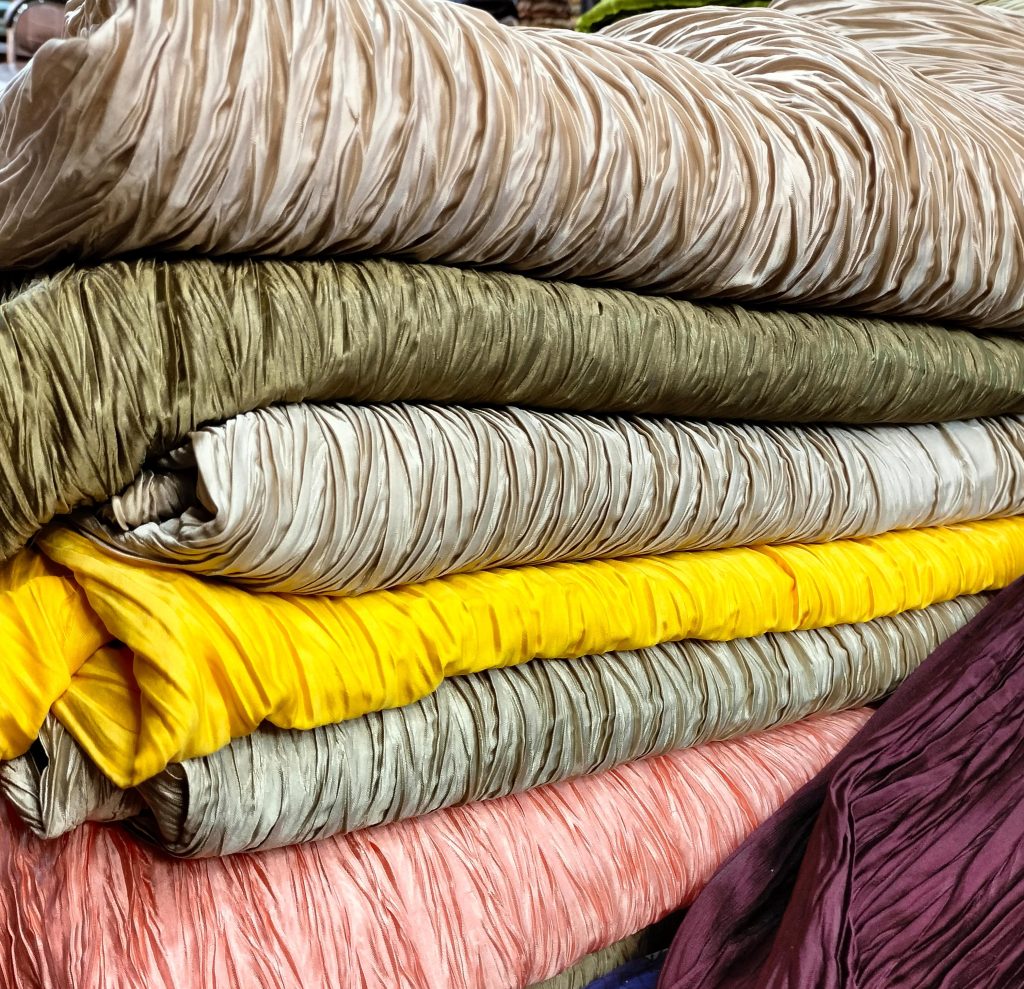 Pleated (Crush) Silk unstitched in Multi Colors – Inayat Arts